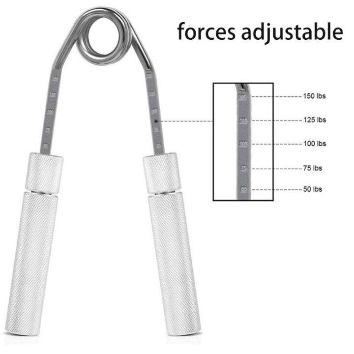 50-150 Lbs Hand Grip Strengthener Adjustable Resistance Hand Exerciser ...