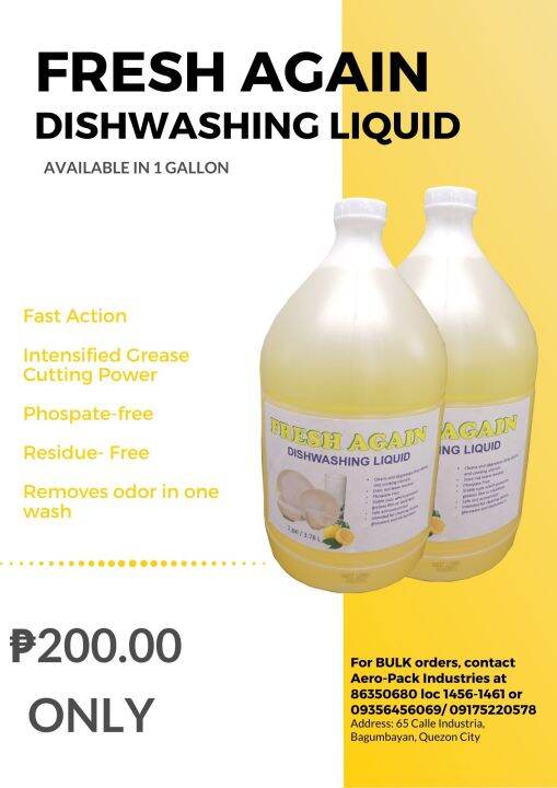 3.785L Fresh Again Dishwashing Liquid | Lazada PH
