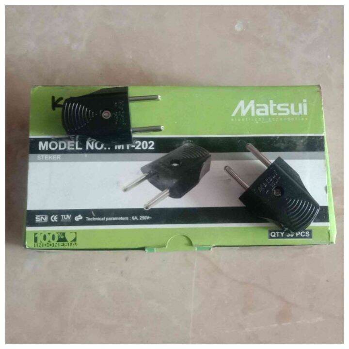 Colokan Listrik Steker Male Gepeng Matsui | Lazada Indonesia