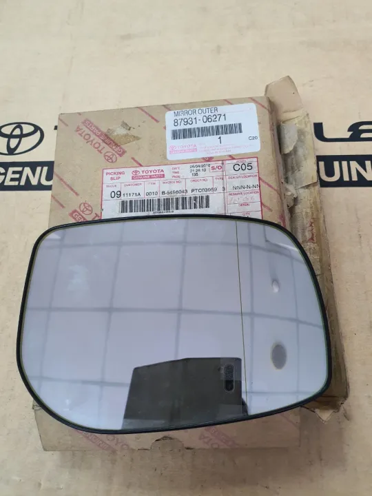 32. 87931-06271 แผ่นกระจกมองหลังข้างขวา CAMRY acv40/41 ปี 2006-2009 ...