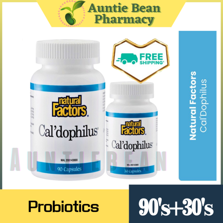 [ FREE SHIPPING ] NATURAL FACTORS CAL DOPHILUS 90 capsules + 30 ...