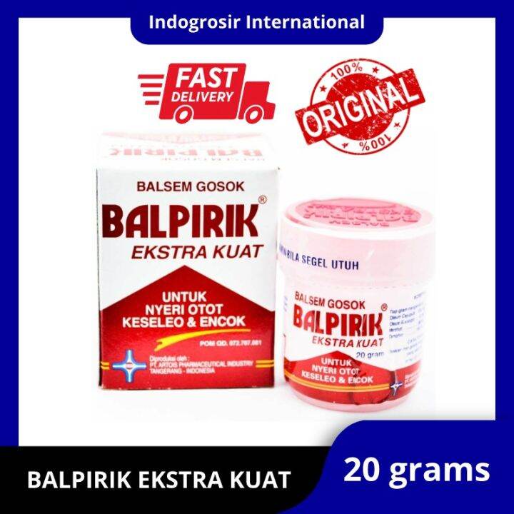 BALPIRIK - BAM PANAS GOSOK SAKIT LUTUT dan SENDI (Kuning/ Hijau/ Merah ...