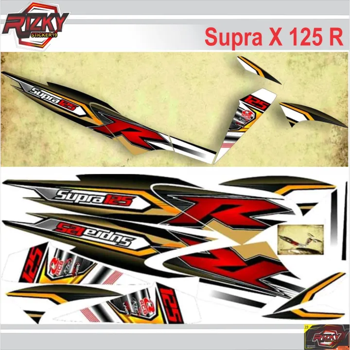 Striping supra x 125 Variasi Stiker Motor Honda Supra X 125 R Lis Cover ...