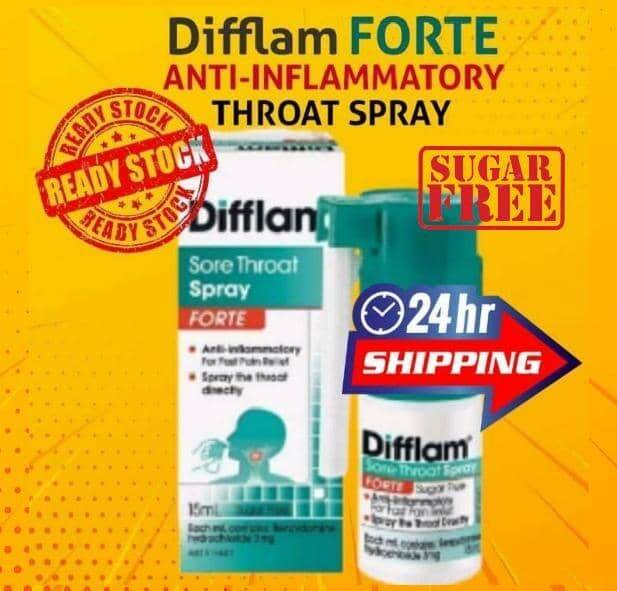 Difflam FORTE Anti-Inflammatory Throat Spray | Sugar Free (15ml) | Lazada