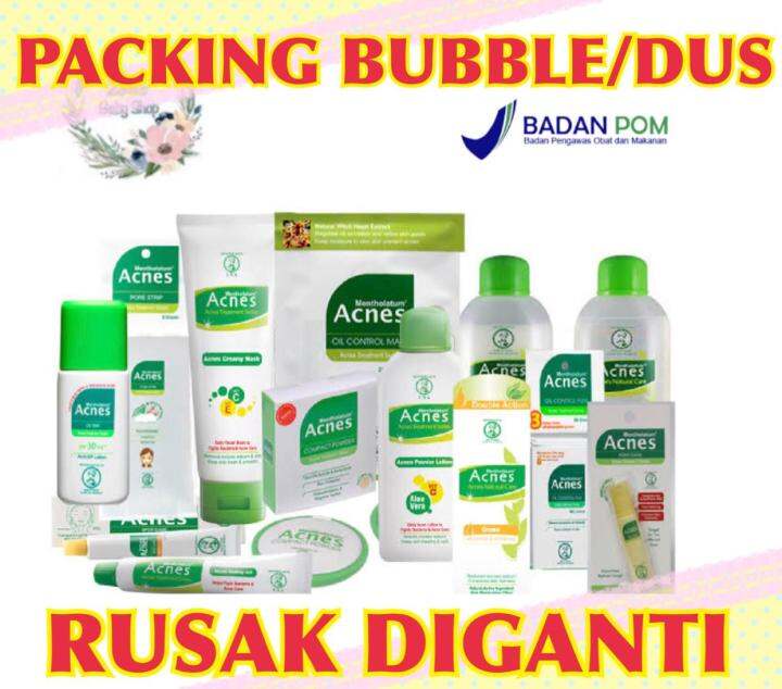 ACNES Treatment Series Compact Powder Absorb Sebum & Acne Care / Bedak ...