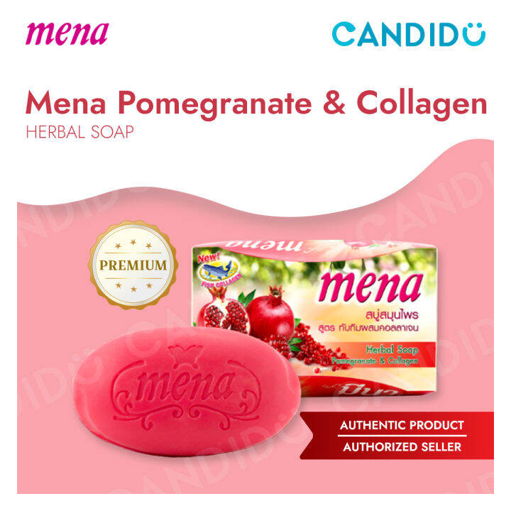 Mena Premium Pomegranate and Collagen Herbal Soap 100g - CandidU PH ...