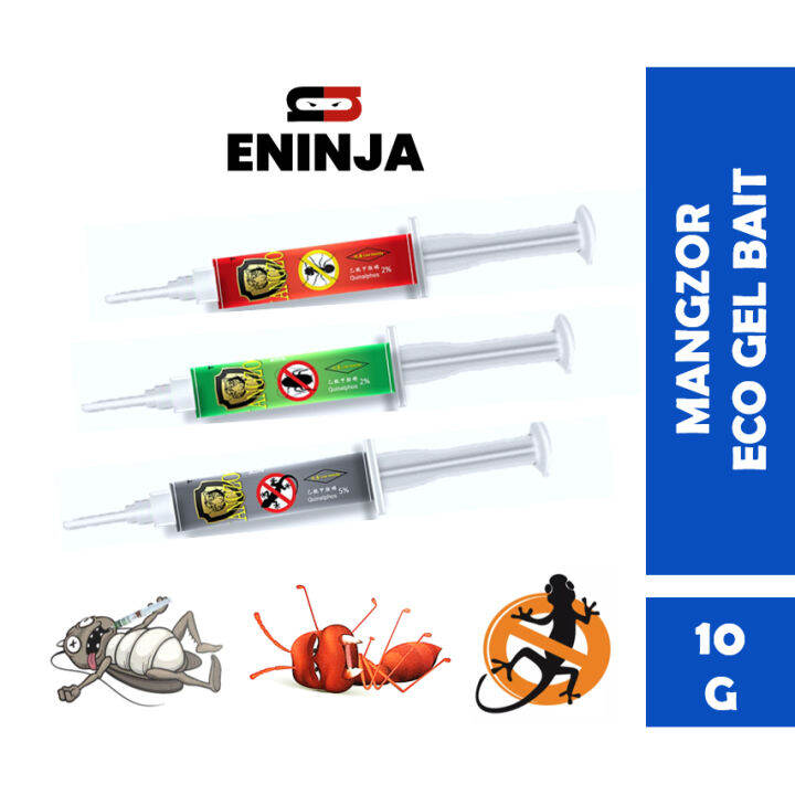 【100% ORIGINAL】MANGZOR Ant Cockroach Gecko Killer Insecticide Gel Bait/ Racun Semut Cicak Lipas ...