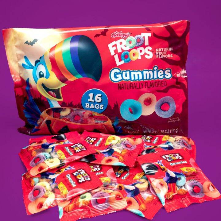 Froot Loops Gummies Candy Naturally Flavored 191g 16 bags | Lazada PH