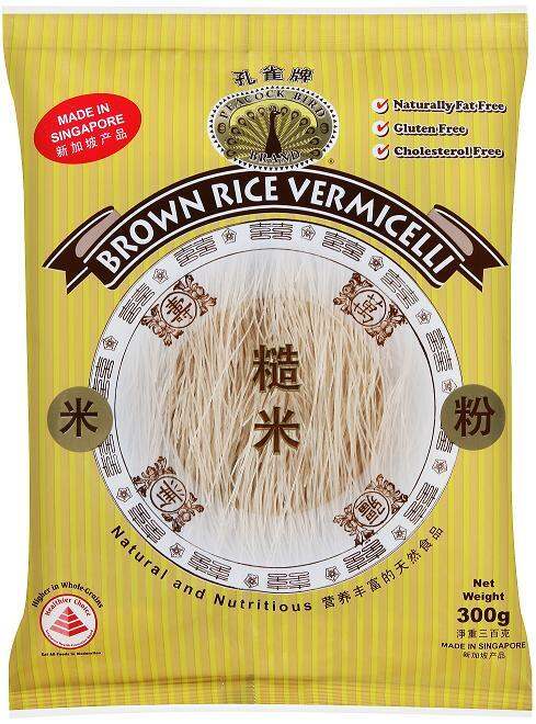Peacock Brand Brown Rice Vermicelli/Bee Hoon (3 x 300g) | Lazada Singapore