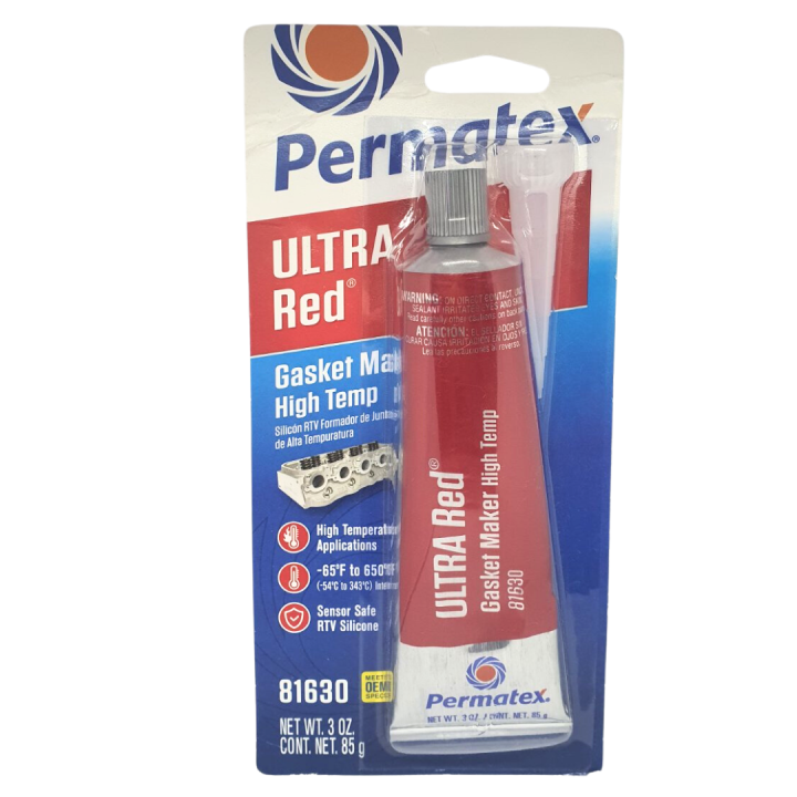 Permatex Ultra Red Gasket Maker High Temp 81630 - 3oz / 85g | Lazada PH