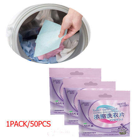 2pack/100pcs Concentrated laundry tablets detergent sheets Softener ...