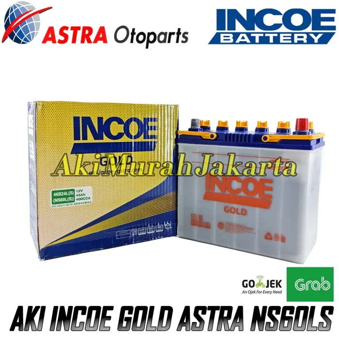 Aki Mobil Honda HRV INCOE GOLD Astra NS60LS Aki Basah 12V / 45 Ah | Lazada Indonesia