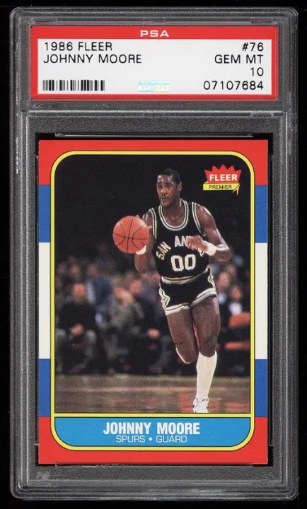 1986 Fleer #76 Johnny Moore | Lazada PH