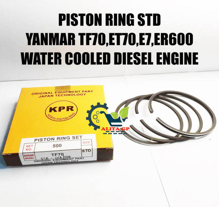 Piston Ring STD Yanmar TF70 ET70 E7 ER600 Water Cooled Diesel Engine ...