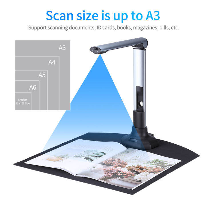 Max.A3 Portable Adjustable High Speed USB Book Image Document Camera ...
