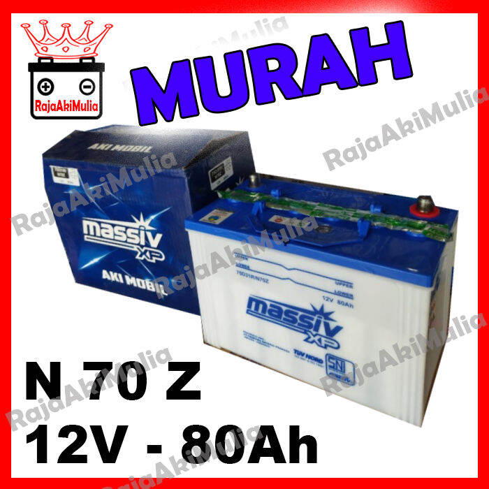 ACCU/AKI MOBIL BASAH MASSIV XP N70Z 12V 80AH 75D31R | Lazada Indonesia