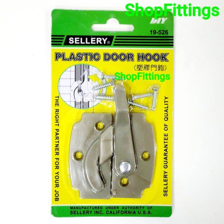 Sellery 19 526 Plastic Sliding Door Hook Grendel Kait Pintu Geser PVC ...