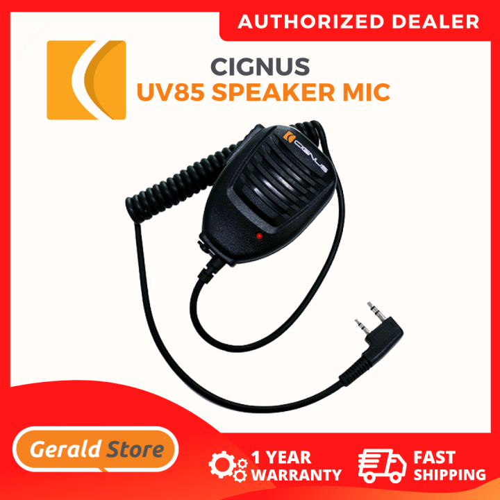 HIGH QUALITY CIGNUS SPEAKER MIC K-Type 2 PIN FOR UV85 UV86 S80 SERIES ...