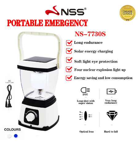 NSS solar portable emergency light solar rechargeable high brightness ...