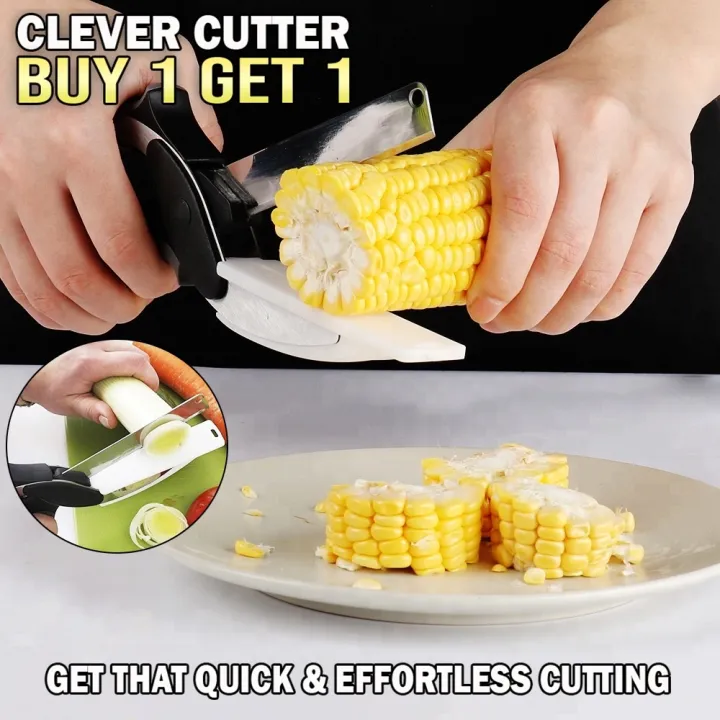 Buy 1 Take 1 - 2 in 1 Knife Clever Cutter - Scissors Smart Knife ...