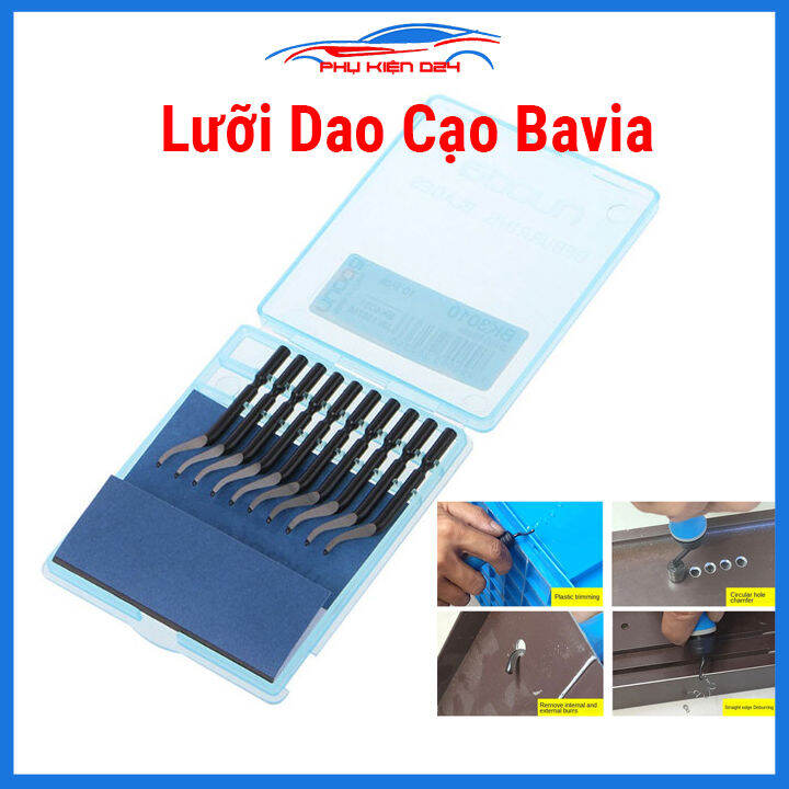 Bộ 10 lưỡi dao gọt bavia gia công vật liệu nhựa, nhôm, sắt, thép ...
