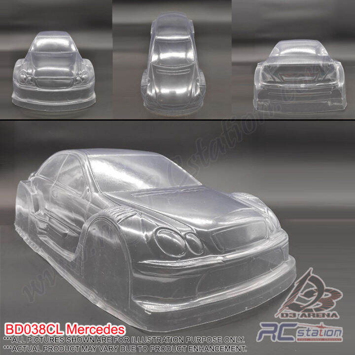 PVC 1/10 Clear Body Shell - Mercedes W:190 WB:250 - BD038CL | Lazada