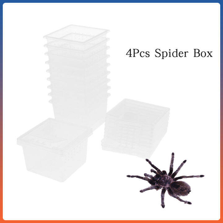 1Pcs-15Pcs Clear Plastic Tarantula Enclosure Cage Spider House Box ...