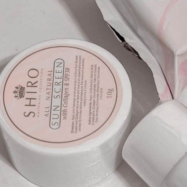 SHIRO ALL NATURAL sunscreen collagen cream SPF 30 | Lazada PH