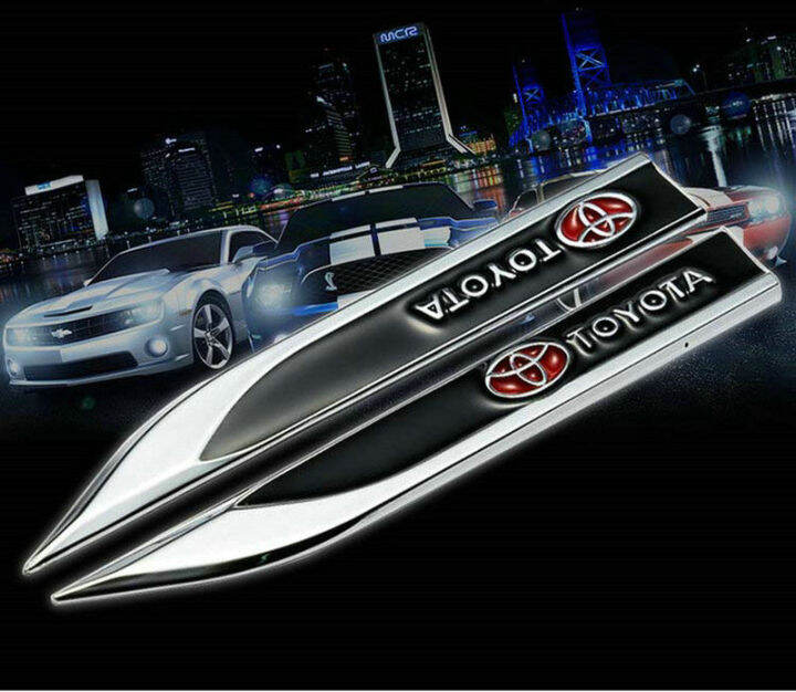 YINEOR 3D Car Emblem Chrome Stickers Decals Badge Labeling Car Logo for ...