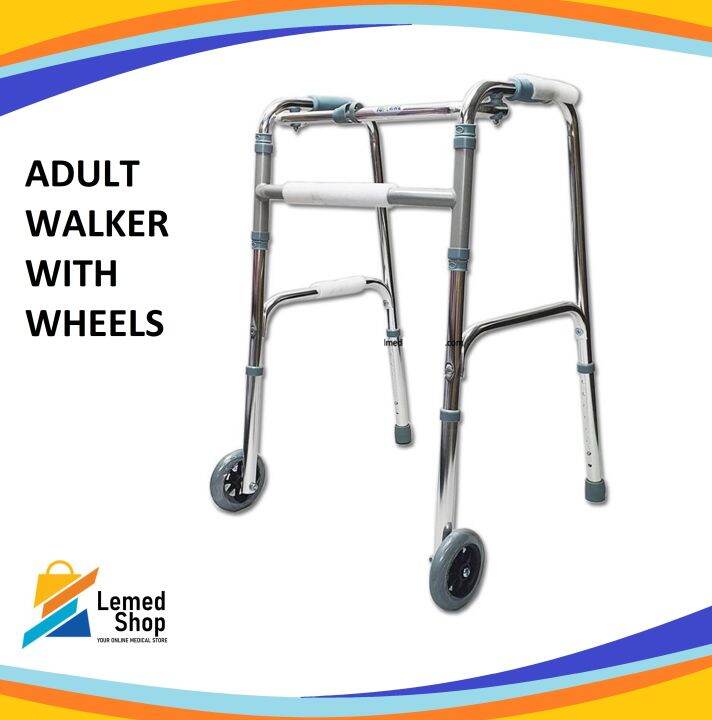 Adult Walker with Wheels Walking Aid with Wheels Wheelchair Adult ...