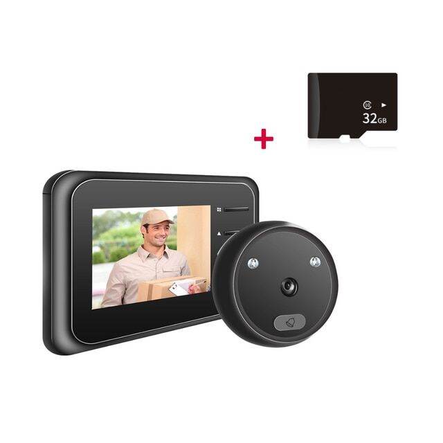 JanetDonal R11 Digital Peephole Viewer Doorbell Camera 2.4 Inch Screen ...