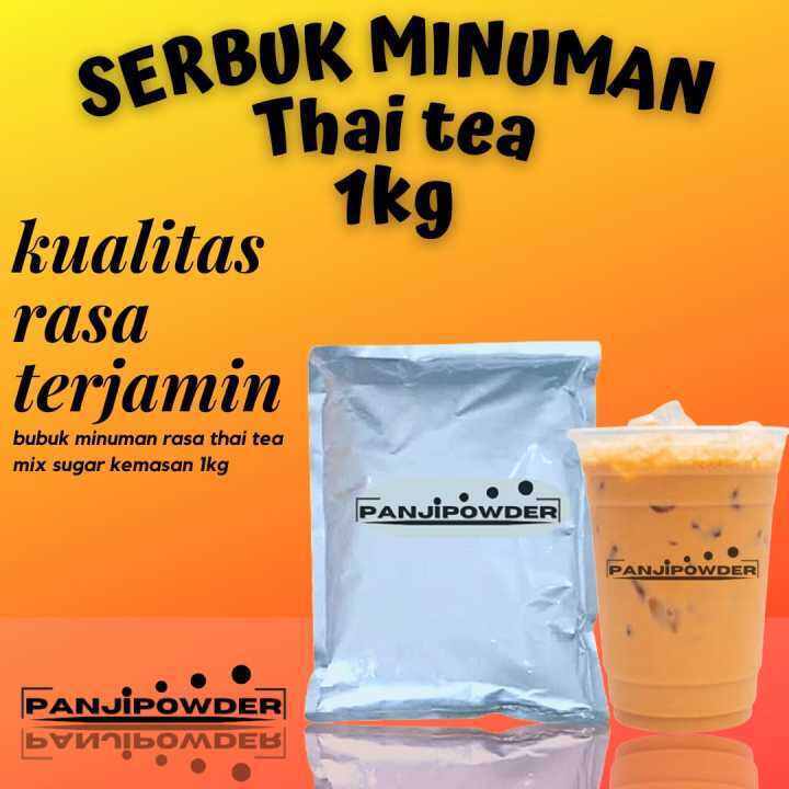powder minuman thai tea 1kg bubuk minuman rasa thai tea serbuk minuman ...