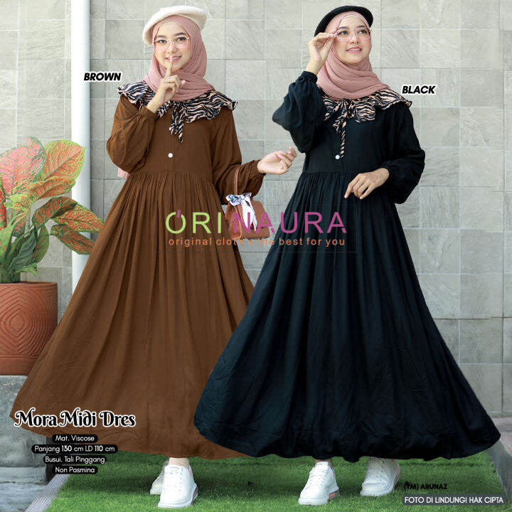MORA MIDI DRESS CANTIK BY ORINAURA | Lazada Indonesia
