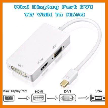 🔥ลดราคา🔥 Mini Display Port (DP) To VGA / HDMI / DVI 3 in 1 ## ชิ้นส่วน ...