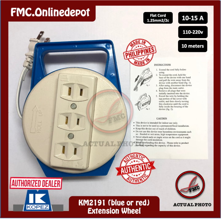 KOPEZ - Extension Wheel / Outlet KM2191- 10 meters - 660 watts / 110 ...