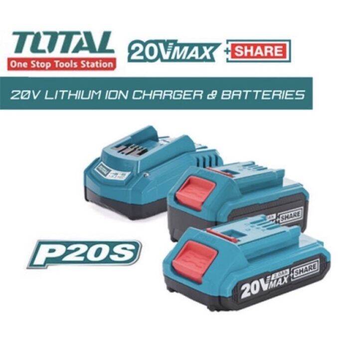 [100% ORIGINAL] TOTAL 20V LITHIUN-ION BATTERY 2.0AH | Lazada