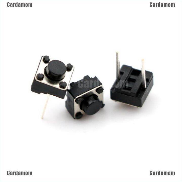 {carda } 20Pcs Momentary Tactile Tact Push Button 2 Pin Switch DIP 6 x ...