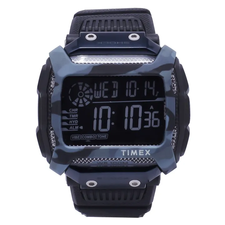 Timex Command Shock Black Resin Digital Watch For Men TW5M18200 SPORTS ...