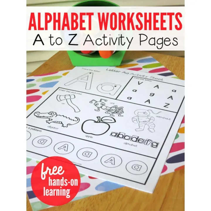 Fun Engaging Alphabets Recognition Worksheets A-Z Letters Writing ...