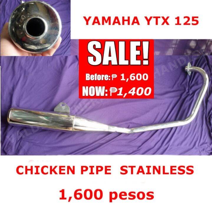 YAMAHA YTX 125 Stainless Chicken Pipe | Lazada PH