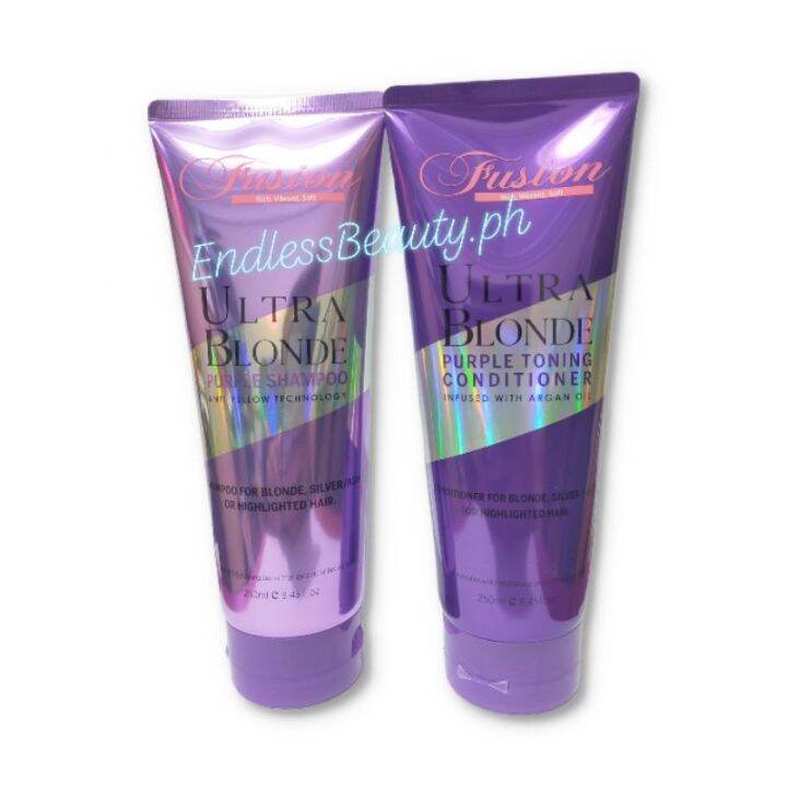 Fusion Ultra Blonde Purple Shampoo Conditioner Hairmask Anti yellow ...