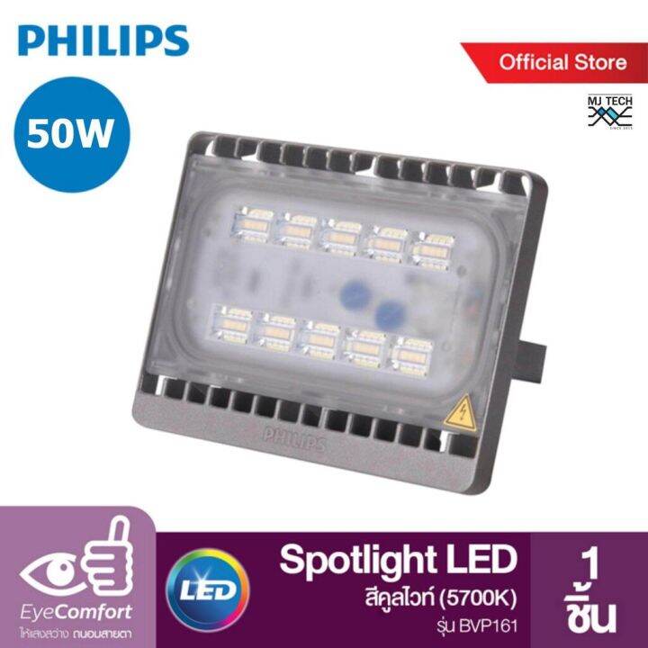 Philips Spotlight LED อเนกประสงค์ (BVP161) 50 วัตต์ สีคูลไวท์ (5700K) | Lazada.co.th