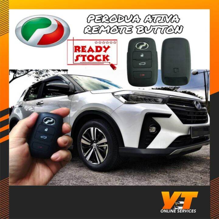 🎉READY STOCK🎉Perodua Ativa Smart Remote Control Key Fob 3 Button Kunci ...