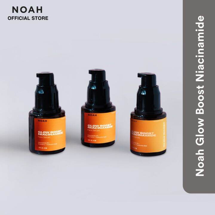3 Noah Glow Boost Niacinamide Serum 22mL with Formula Booster (Works faster to control oil, acne ...