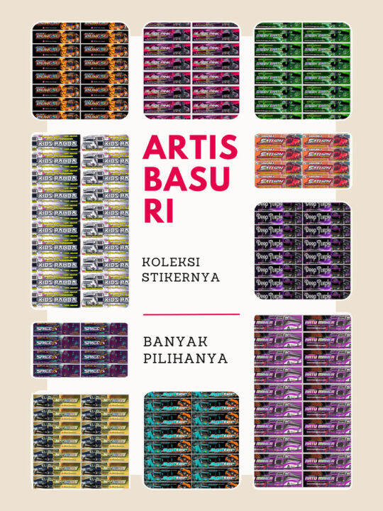 stiker bus basuri koleksi terbaru | Lazada Indonesia