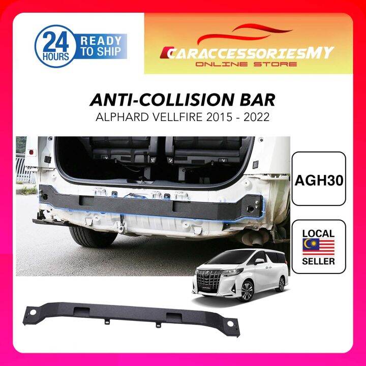 Toyota alphard vellfire 2015 2021 agh30 steel material rear bumper anti ...