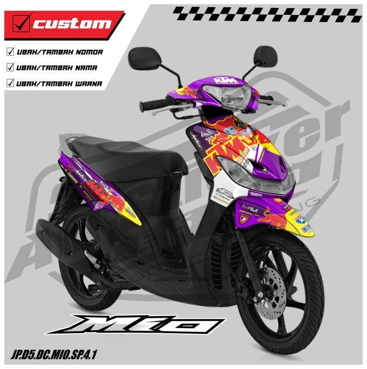 Mio Decal Sticker Mio sporty Full body, Stiker Motor Yamaha MIO SPORTY ...