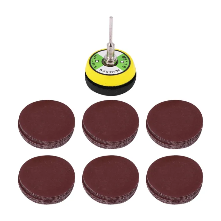 60 Pcs Sanding Paper Grinding Wheel With 50Mm Polishing Pad Adapter ...