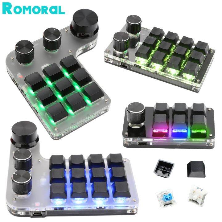 Programming Macro Keyboard RGB Custom Knob Keyboard 3/6/12 Key 1/2 Knob ... Programming Macro Keyboard RGB Custom Knob Keyboard 3/6/12 Key 1/2 Knob ...