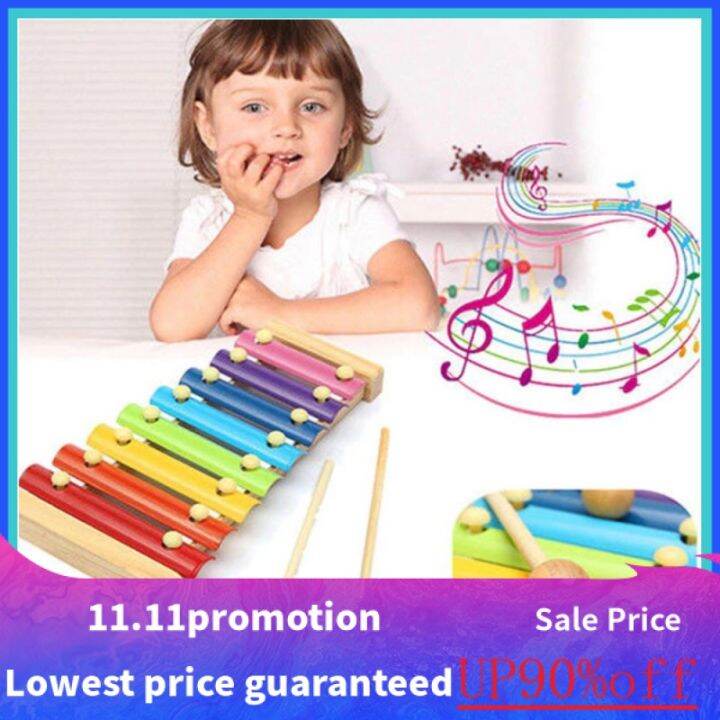 Children's Wooden Toy Colorful Xylophone Musical Instruments Toys ...